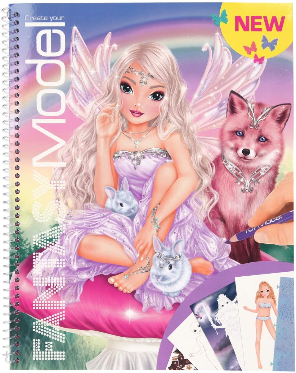 Top Model Create Your Fantasy Model Colour and Design Book - Bright ...