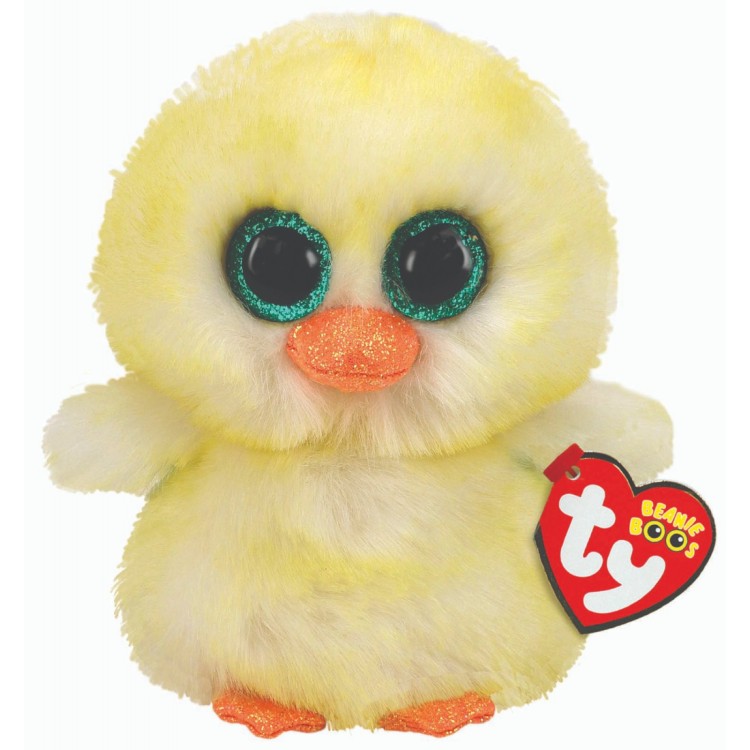 TY Lemon Drop the Chick Beanie Boo Regular Size - Bright Star Toys